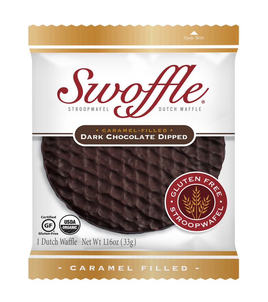 Organic Dark Chocolate Dipped Swoffle | 14 Pack
